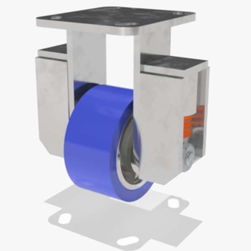 Hamilton 12 lbs Spring Loaded Rigid Caster - 4"x2" Ergo-Glide Wheel ...