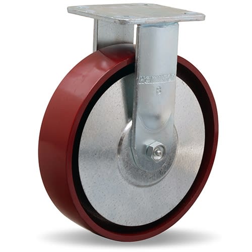 Hamilton R-TG-8MB Rigid Caster - 8" Metal Wheel with Thread Guard ...