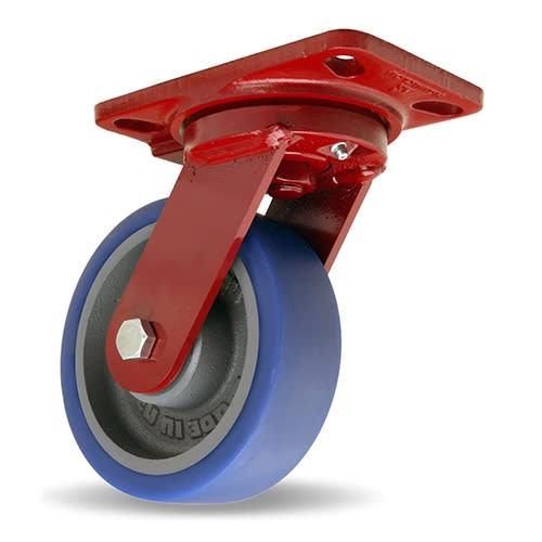 S-HS-6EGB Hamilton Heavy Service Swivel Caster with 6" x 2" Ergo-Glide ...