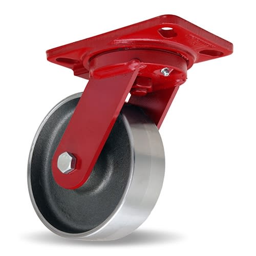 S-HS-6FSB Hamilton Heavy Service Swivel Caster with 6" x 2" Forged ...