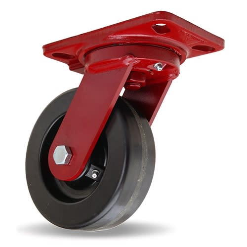S-HS-6P Hamilton Heavy Service Swivel Caster with 6" x 2" Plastex ...