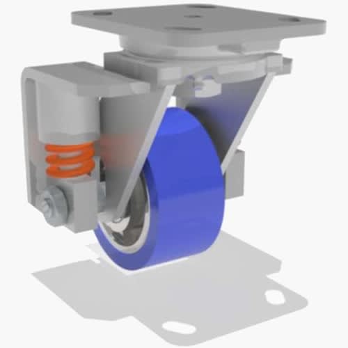 Hamilton 600 lbs Swivel Caster - Ergo-Glide Polyurethane on Cast Iron
