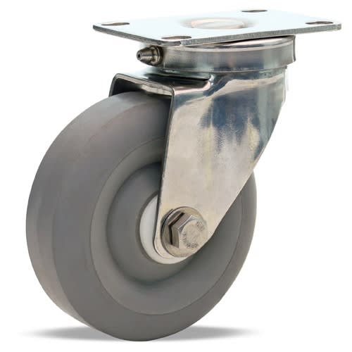 Hamilton S-STL-4TEZ Stainless Steel Swivel Caster | 4" Versa-Tech ...