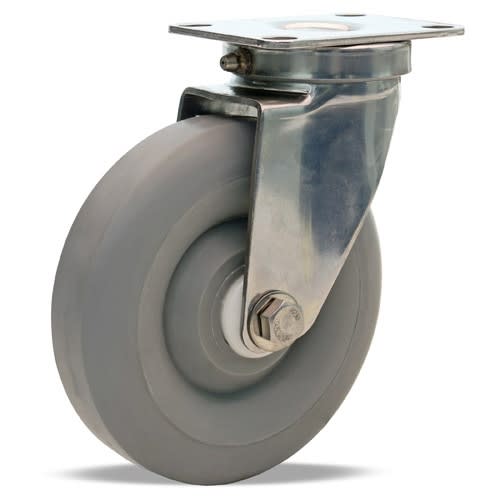 Hamilton S-STL-5TEZ Stainless Steel Swivel Caster - 5" Versa-Tech ...