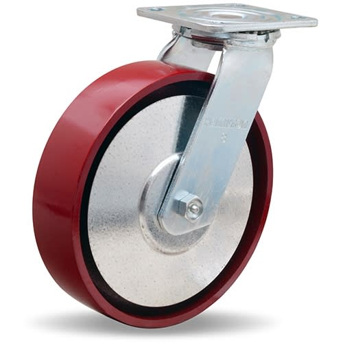 Hamilton S-TG-8MB Swivel Caster - 8" Metal Wheel with Thread Guard ...