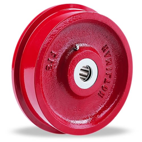 Hamilton Cast Iron Single Flanged Track Wheel 9" Diameter x 1 1/4" Face ...