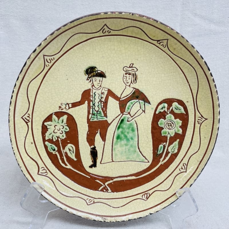 Colonial Couple Plate $105