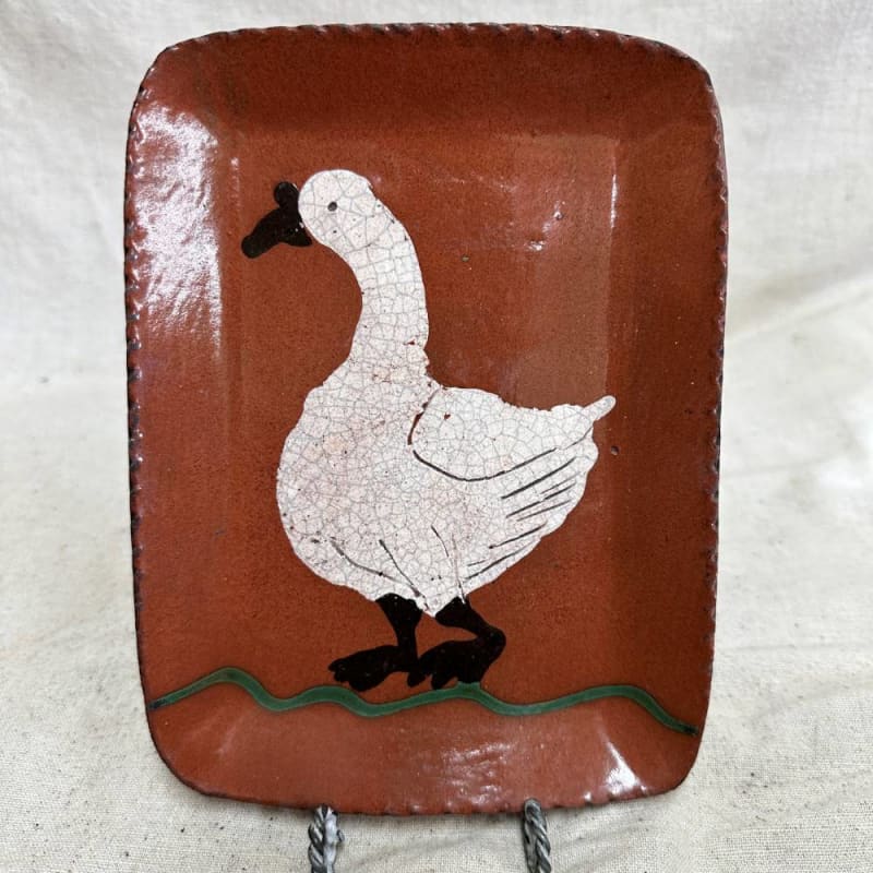 Quilled Goose Plate $45