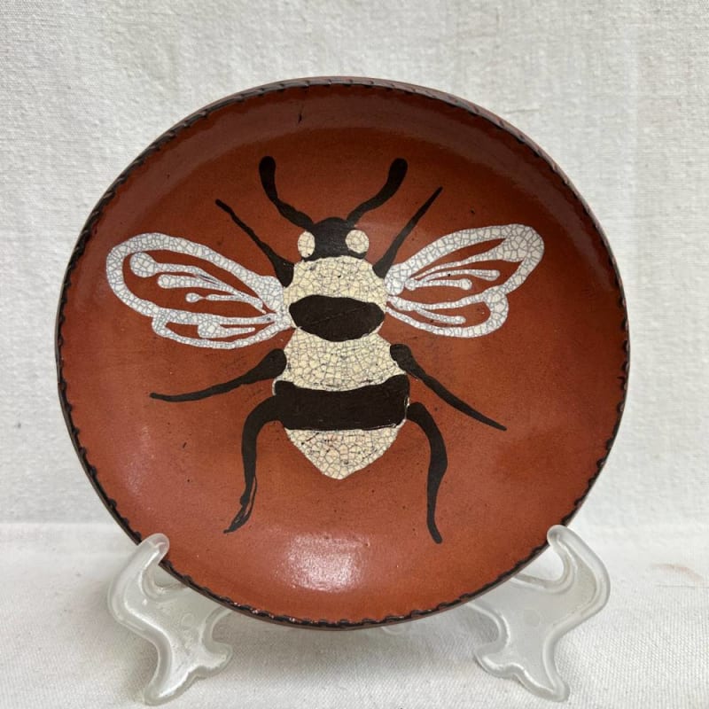 Quilled Bee Plate $65