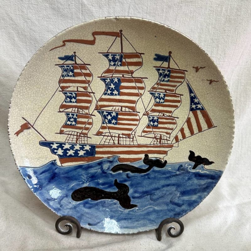 Patriotic Ship Plate $225