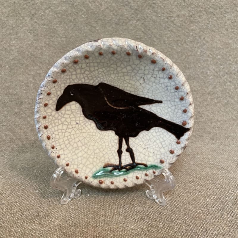 Small Crow Plate $30