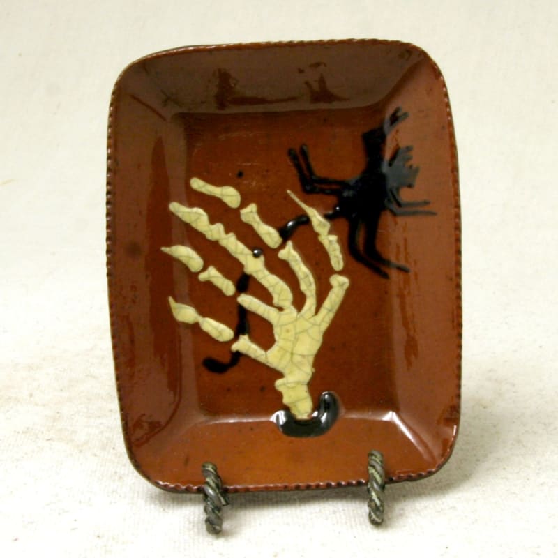 Small Skeleton Hand Plate $30