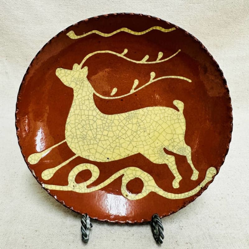 Quilled Stag Plate $45
