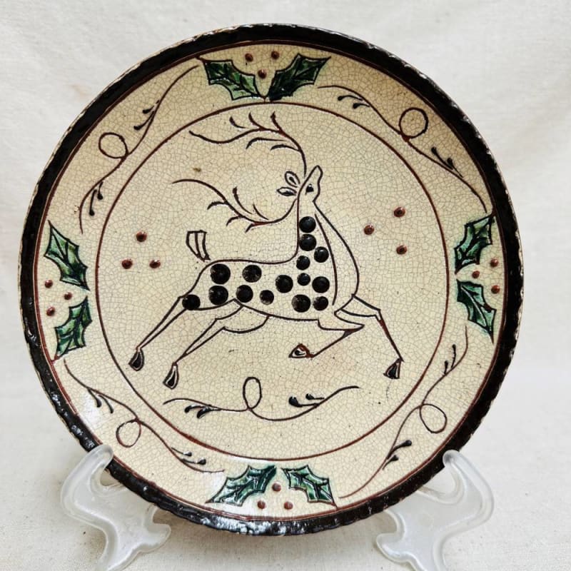 Stag and Decorative Border Plate $65