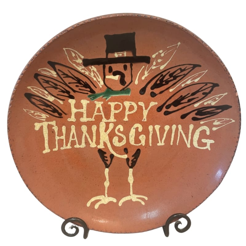 Quilled Thanksgiving Turkey Plate (MTO) $180