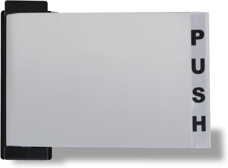 US Aluminum Storefront Door Push To The Right Exit Paddle Handle ...