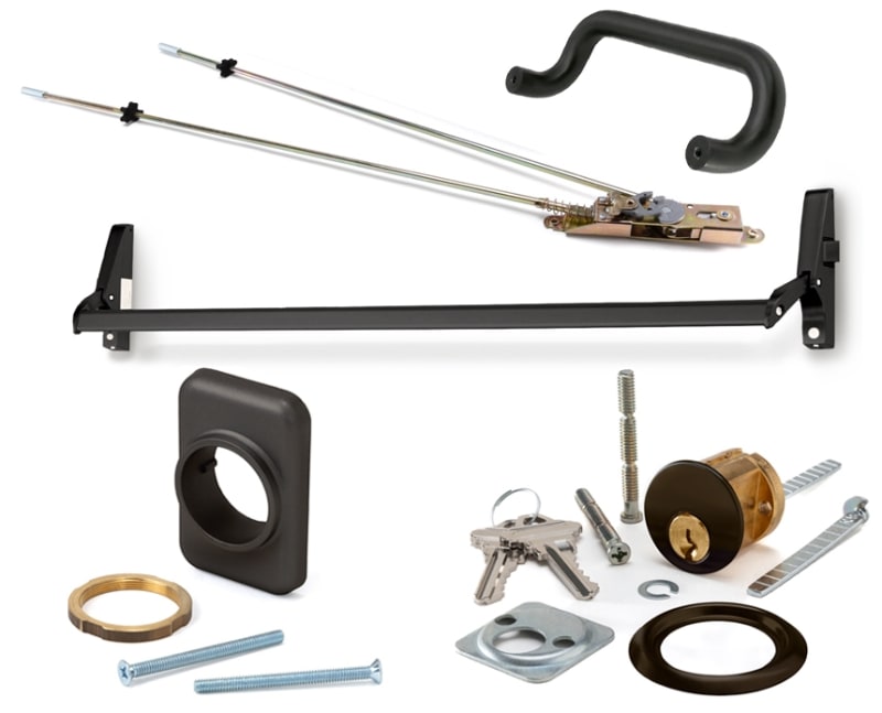 Calibre Right Hand Reverse Concealed Vertical Rod Cross Bar Panic ...