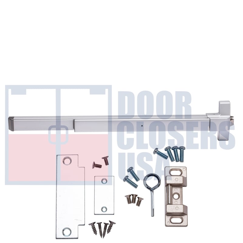 Entrance-Lite PB10 Rim Panic Bar, For 48 in. Wide Door, Aluminum Finish ...