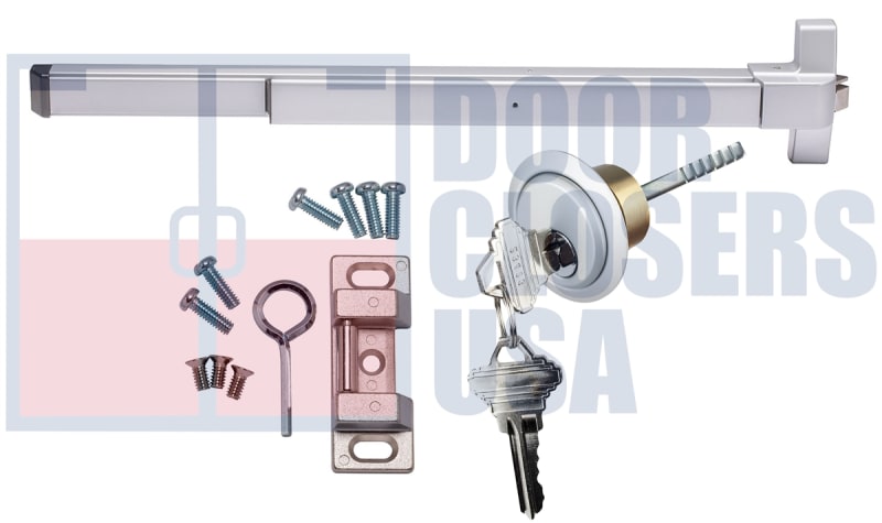 Entrance-Lite PB10 ADA Compliant Grade 1 Panic Bar With Rim Cylinder ...