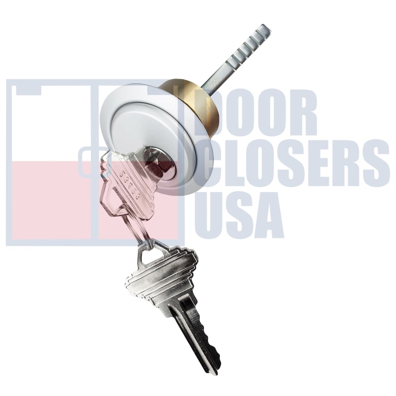 Global Door Controls Rim Cylinder For 2-3/16 in. Wide x 6-1/8 in. Tall ...