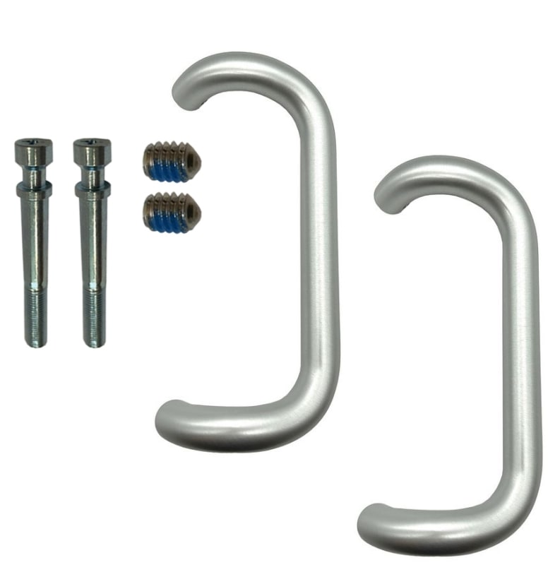 Storefront King Hardware Back To Back Offset Pull Handles, 3/8-24 Back ...
