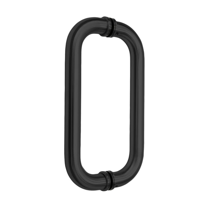 Herculite Glass Door 10 in. Back To Back Straight Pull Handle Set, 1 in ...