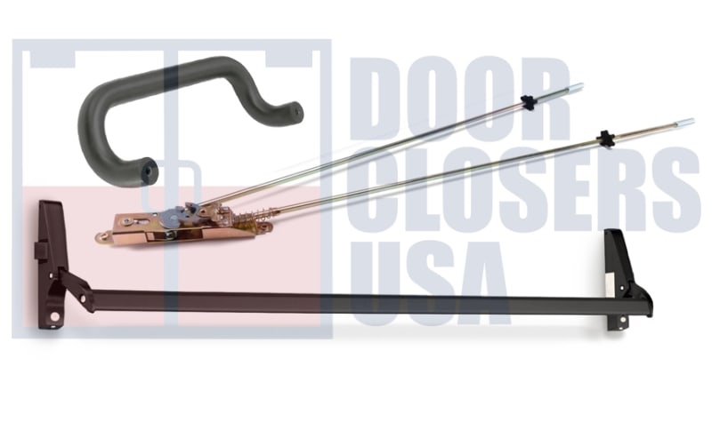 Storefront King ED40 Series Left Hand Reverse Concealed Vertical Rod ...