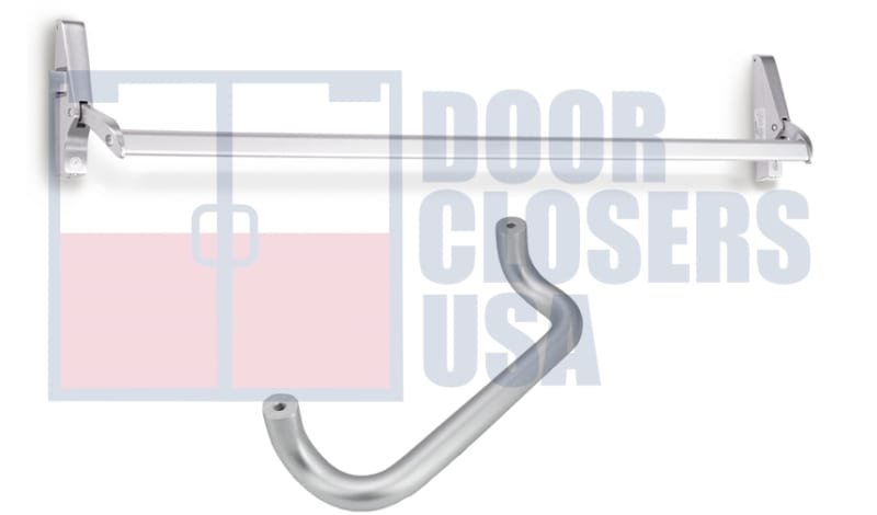 Storefront King ED45 Series Left Hand Reverse Rim Panic Exit Device With Outside Pull Handle ...