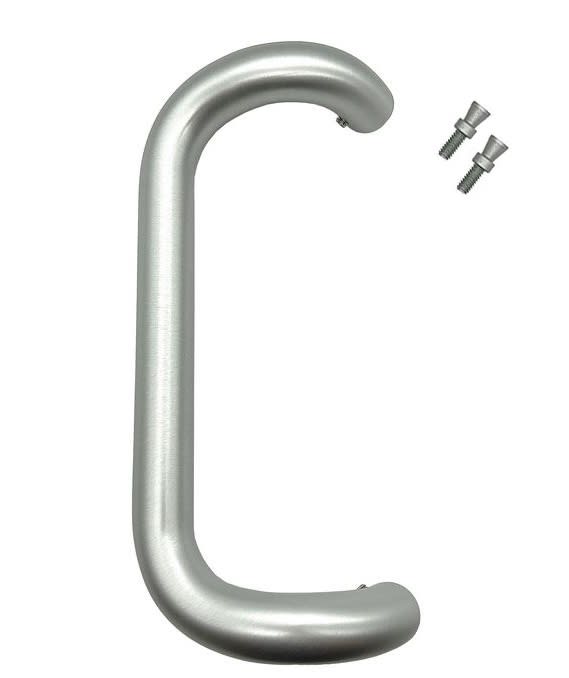 US Aluminum Offset 9 in. Pull Handle In Clear Anodized Finish With 1/4 ...