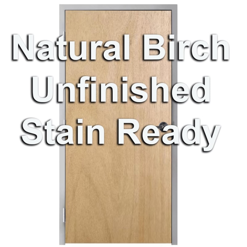 36 in. x 84 in. Birch Doors | Door Closers USA