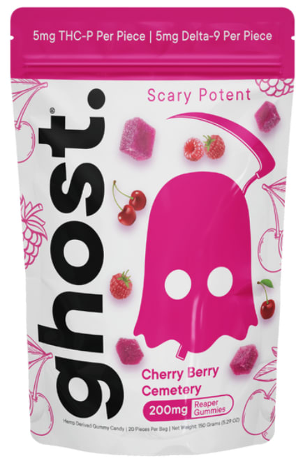 Ghost. Cherry Berry Cemetery 200MG Reaper Blend Gummies