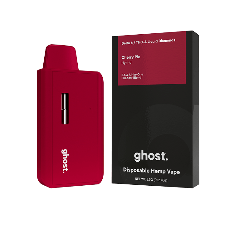 Ghost. Cherry Pie Shadow Blend THCA 3.5G Vape (Hybrid)