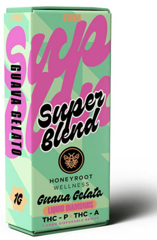 Honeyroot Guava Gelato Super Blend THCA/THCP Liquid Diamonds 1G Vape