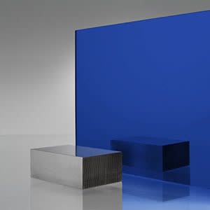Blue Plexiglass Acrylic Mirror #2424 - 1/8" Thick