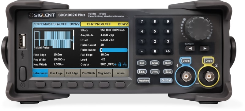 Siglent SDG1032X Plus 30 MHz 2 CH 1 GSa/sec Function/Arbitrary Waveform ...