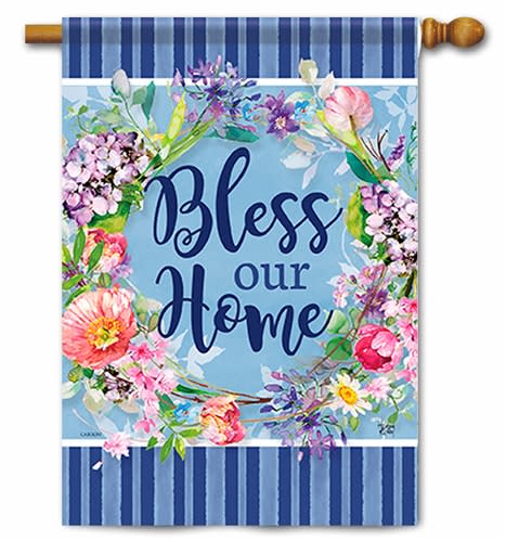 Summer Wreath Decorative House Flag