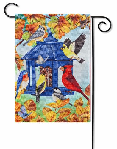 Fall Feeder Textured Decorative Garden Flag