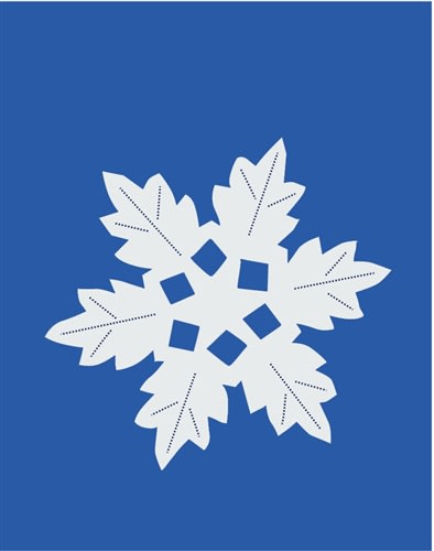 Snowflake Handcrafted Garden Flag