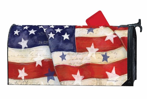 Flag Tribute MailWraps Mailbox Cover