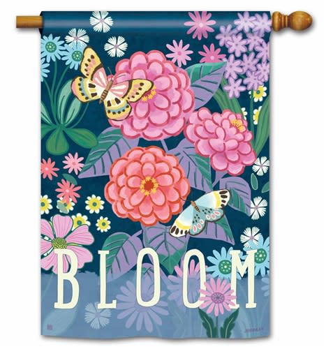 Zinnia Summer BreezeArt Standard House Flag