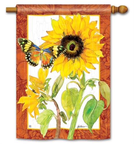 Golden Sunflower BreezeArt Standard House Flag