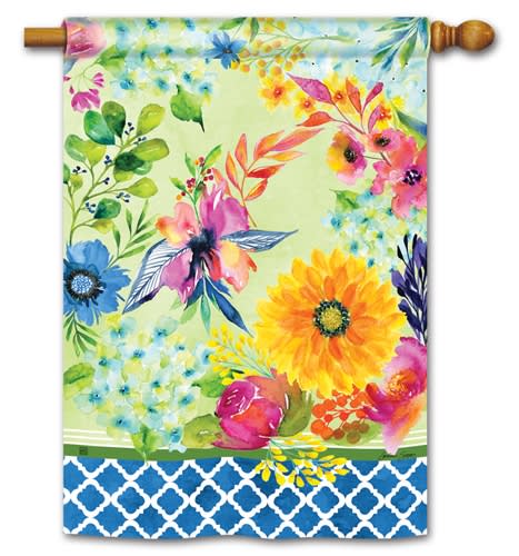 Fresh and Pretty Floral BreezeArt Standard House Flag