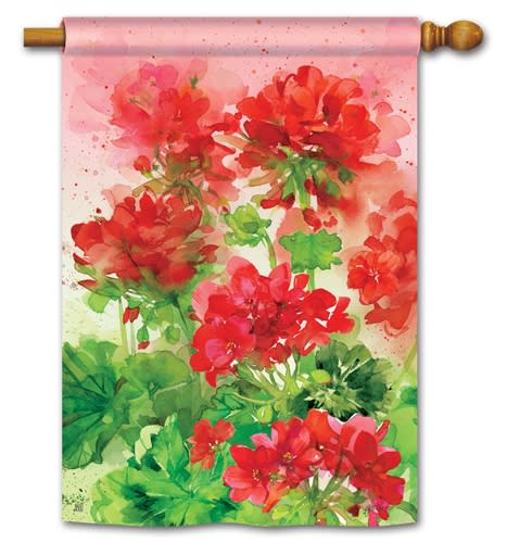Geranium Garden BreezeArt Standard House Flag