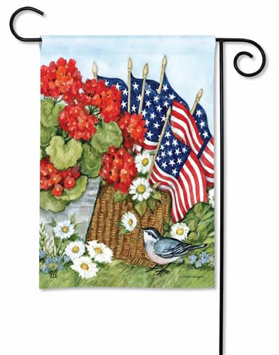Flags and Flowers BreezeArt Garden Flag