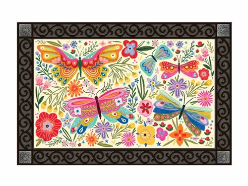 Butterflies MatMates Decorative Doormat