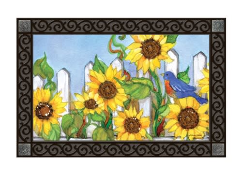 Sunflower Gate MatMates Decorative Doormat
