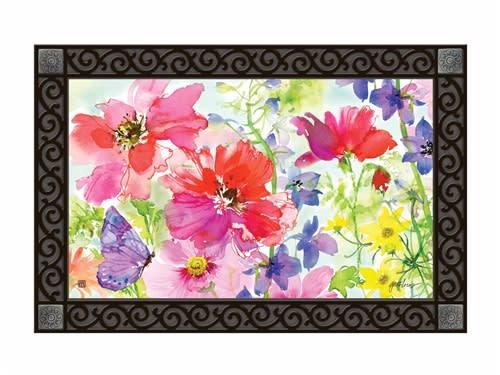 Cosmos Spring Mix MatMates Decorative Doormat