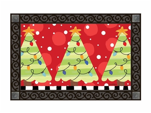 Holly Jolly Tree MatMates Decorative Doormat