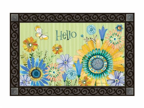 Whimsy Garden MatMates Decorative Doormat