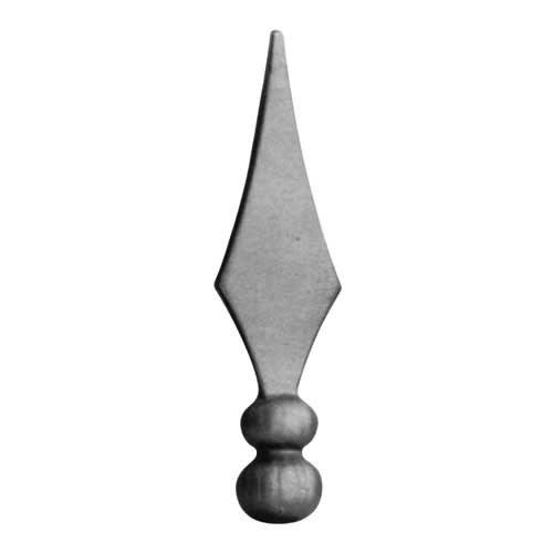 Indital Spear Point 1-3/16" Base 6-1/4"H - Hot Stamped
